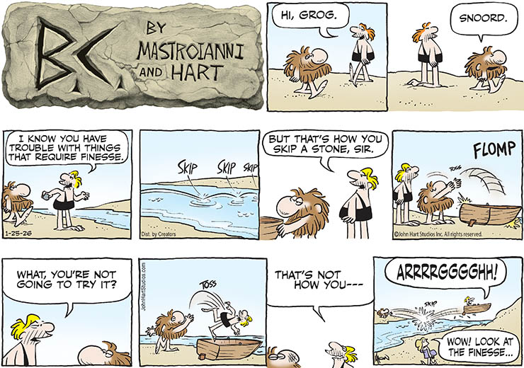 Sunday January 25, 2026 - B.C. Comic Strip